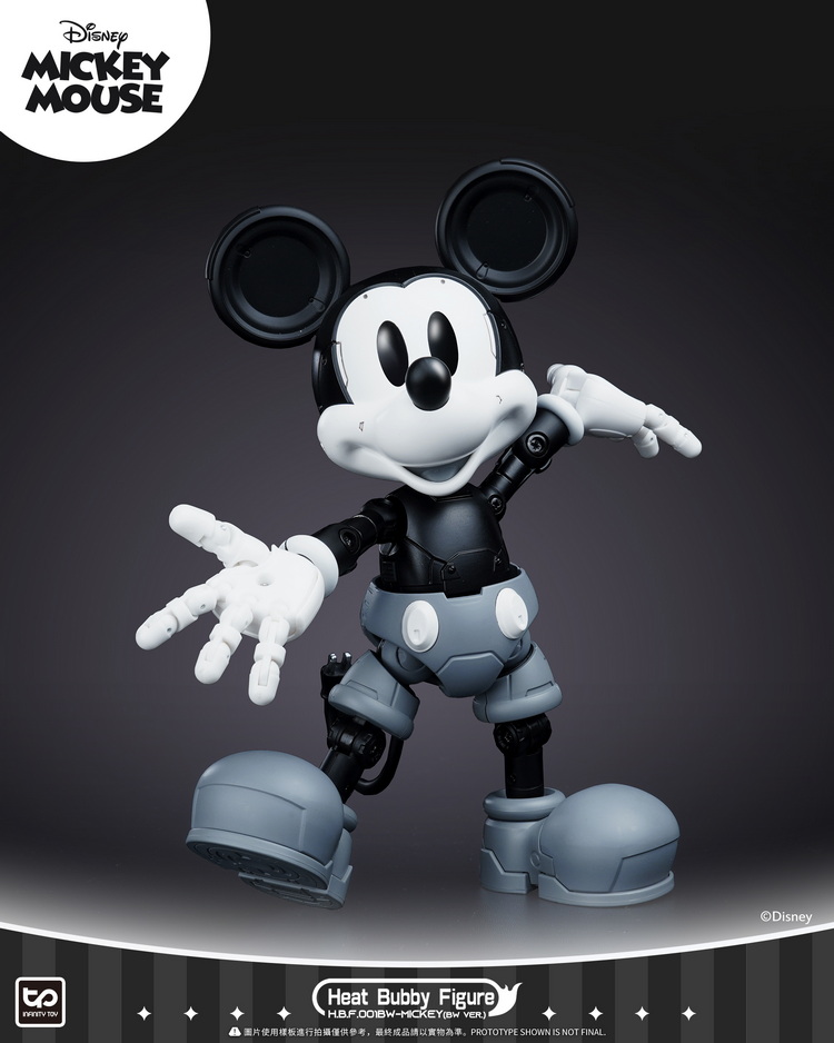 INFINITY TOY HBF001BW Heat Bubby Figure Mickey Mouse Nostalgic Ver.